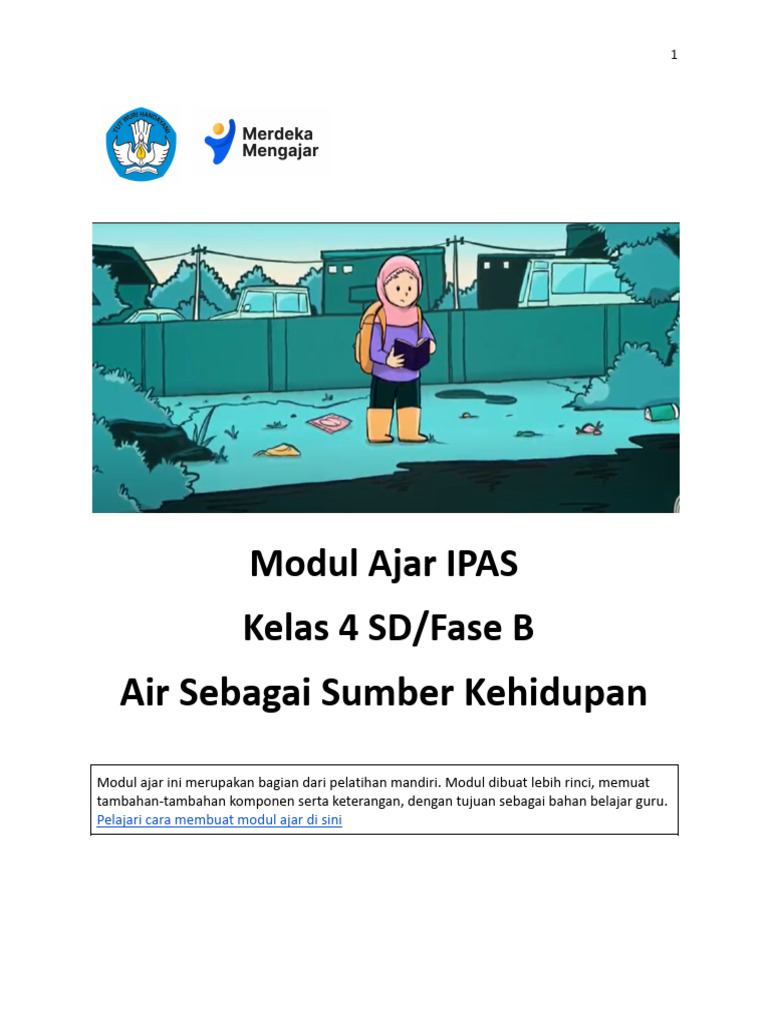 Modul Ajar IPAS - Air Sebagai Sumber Kehidupan - Fase B | PDF