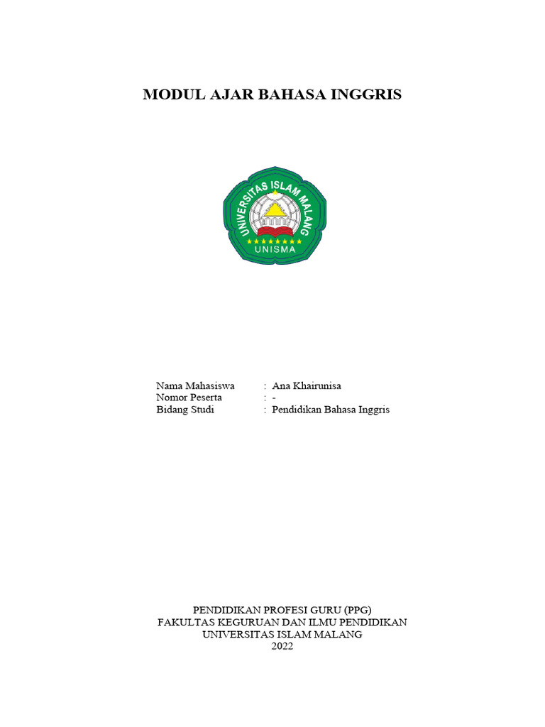 Modul Ajar Kumer-PPG 2022 | PDF | Karier & Perkembangan