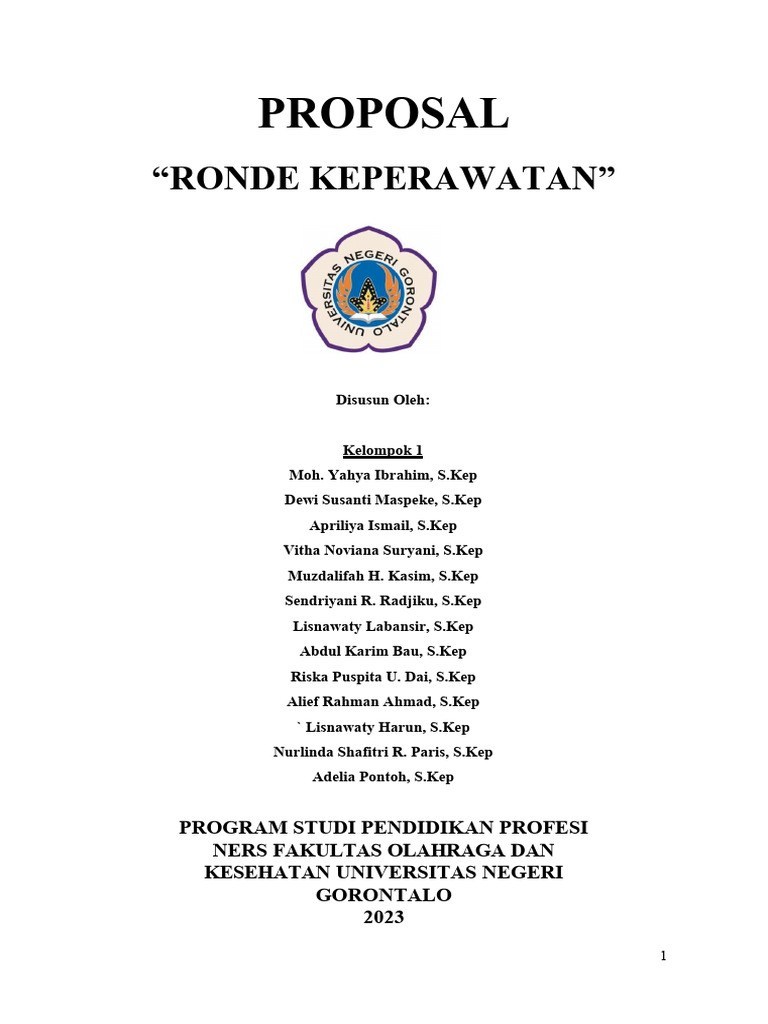 Proposal Ronde | PDF