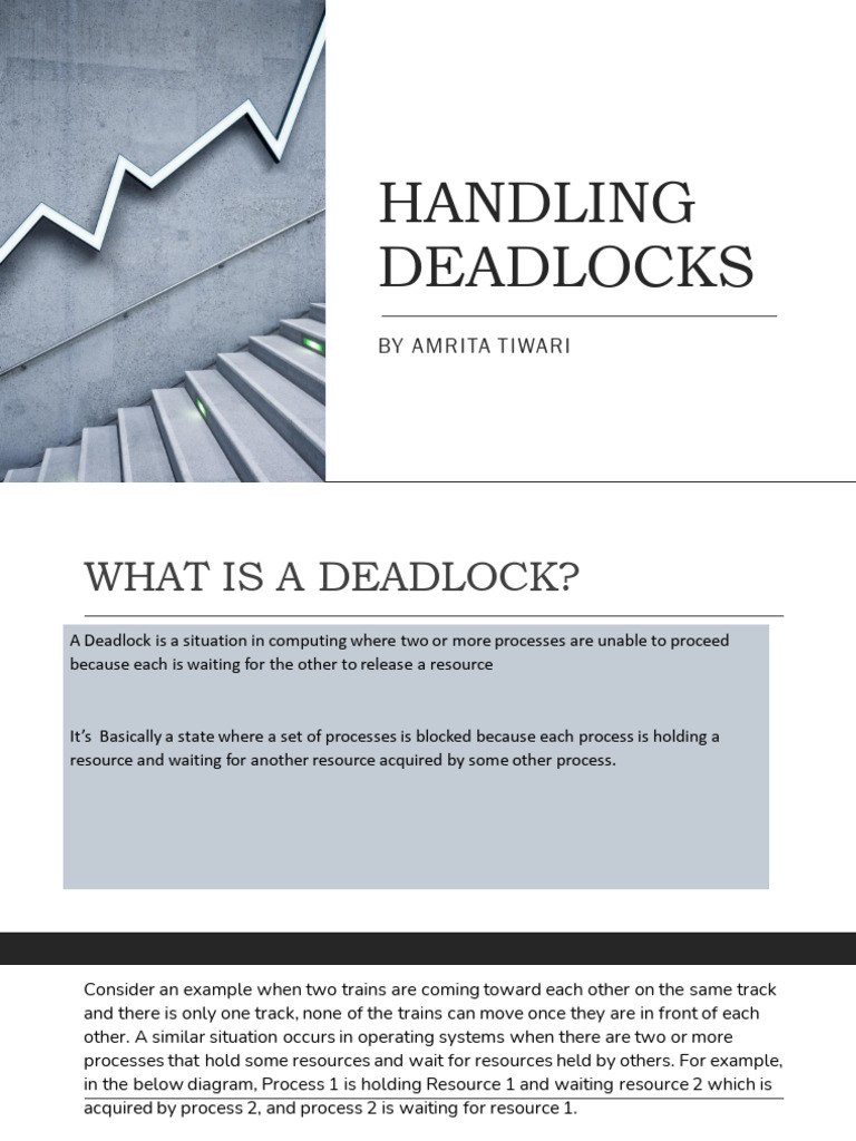 HANDLING DEADLOCKS | PDF | Mathematical Relations | Computational Complexity Theory