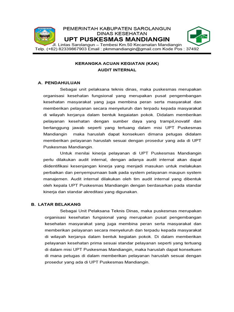 Kak Audit 2023 | PDF