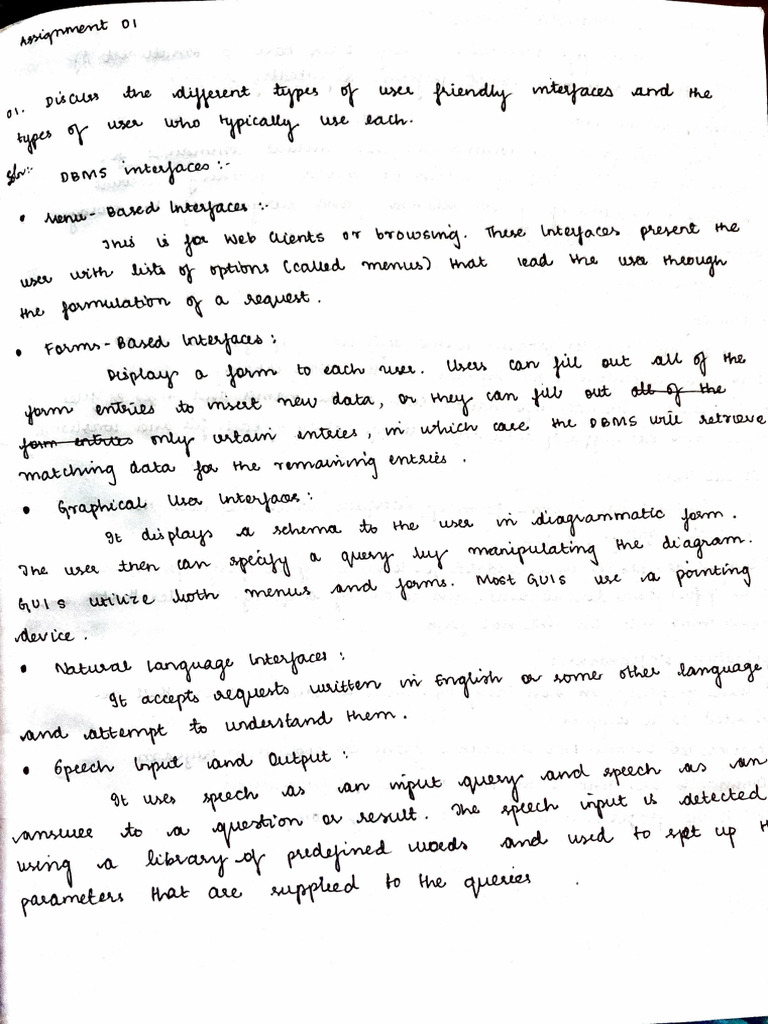 Dbms Assignment 01 | PDF