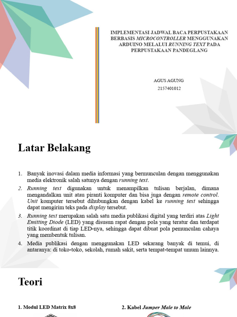 Running Text Display LCD Menggunakan Ard | PDF | Komputer