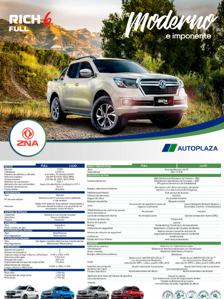 FICHA-TECNICA-RICH-6-FULL | PDF