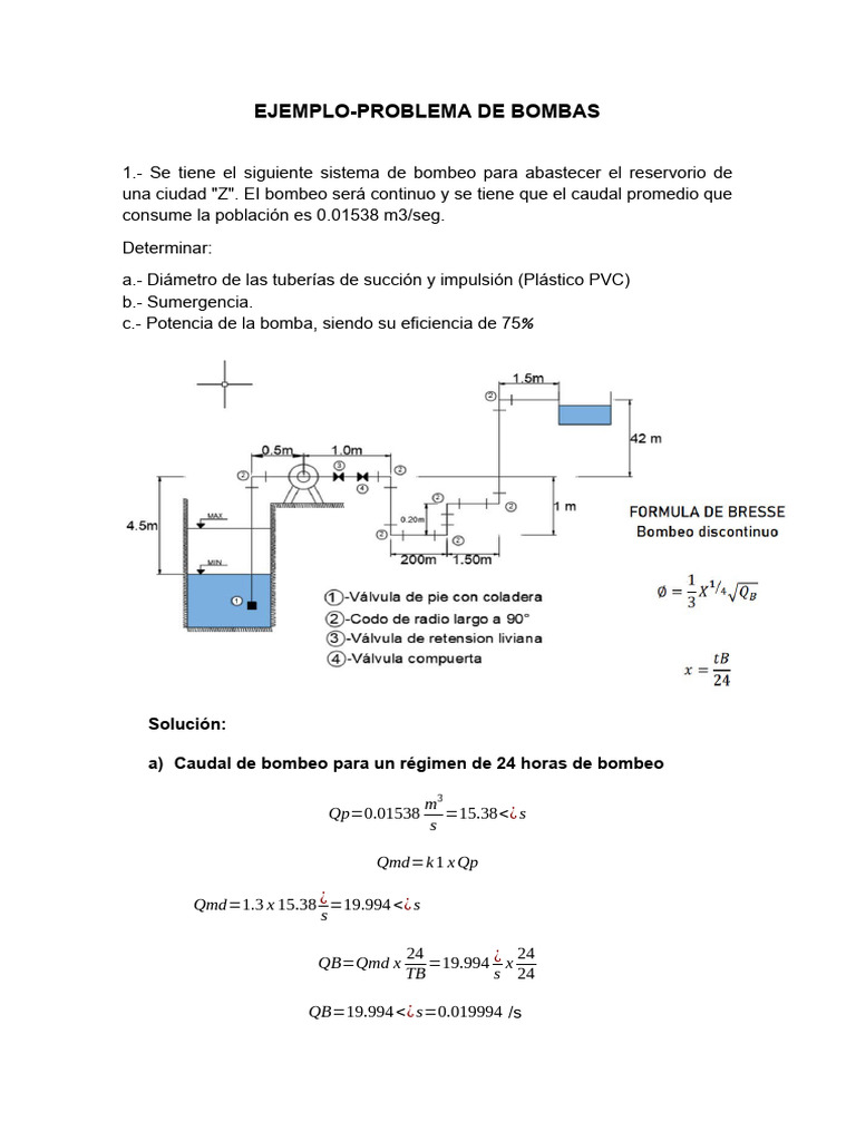 Ejemplo Ejercicio | PDF | Ingeniería mecánica | Ingeniería Química