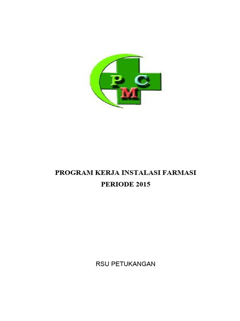 Program Kerja Instalasi Farmasi Pdf