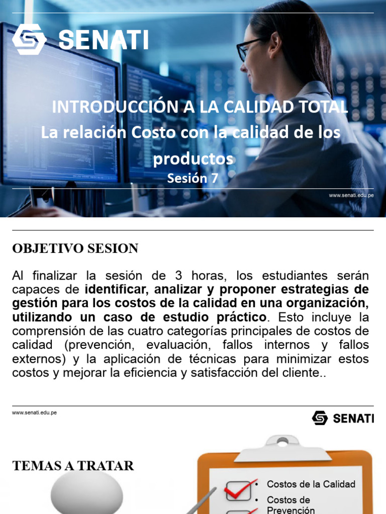 Sesion 07 - Introducción A La Calidad Total | PDF | Calidad (comercial) | Business