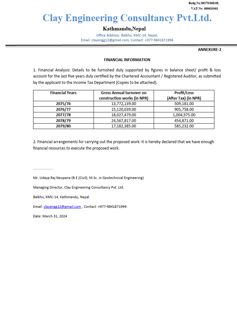 Annexure 2 Andform 2, 4, 5 | PDF