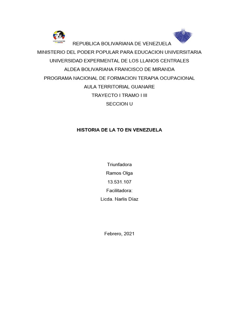 Historia de La Teo en Venezuela | PDF | Terapia física | Venezuela