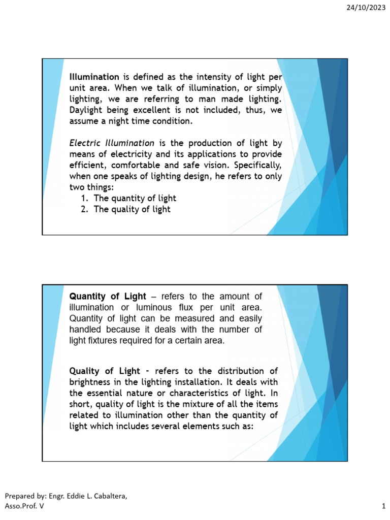 Handouts-EE-Design | PDF | Lighting | Electromagnetic Spectrum