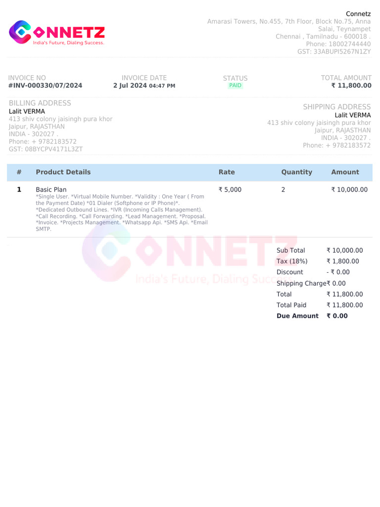 Invoice | PDF | Invoice | Telecommunications
