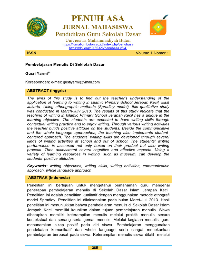 Uas Kelompok 3 Jurnal Penuh Asa | PDF