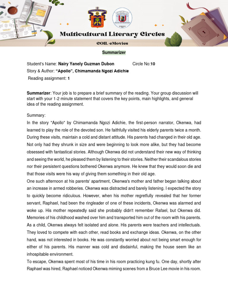 Role Worksheets - COIL | PDF