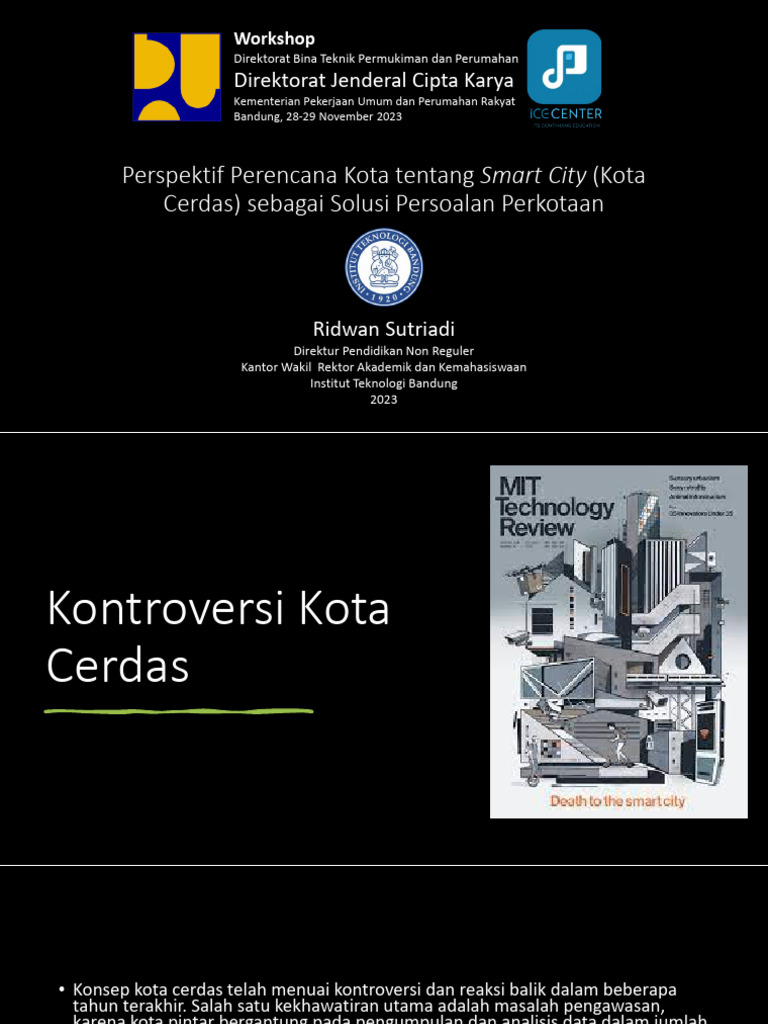 01 Workshop Smart City PUPR | PDF