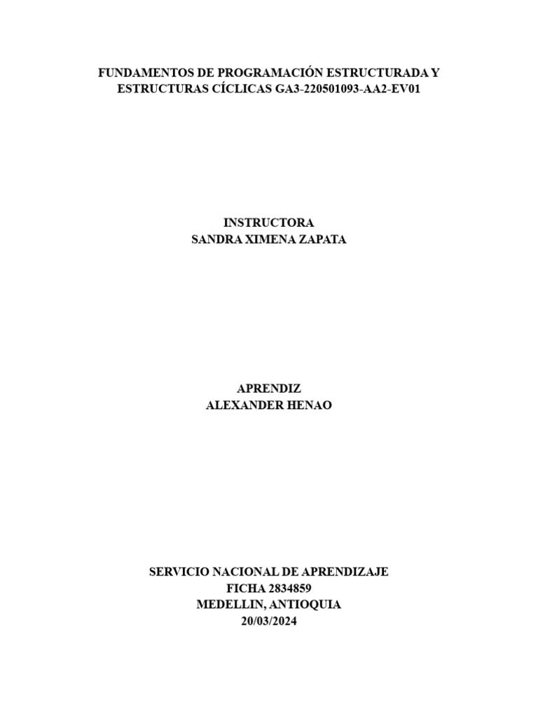 Estructuras Cíclicas en Programación | PDF | Lenguaje de programación | Algoritmos