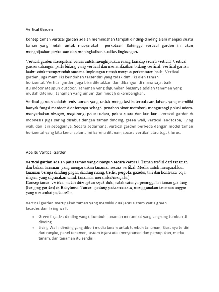 Materi Vertical Garden | PDF
