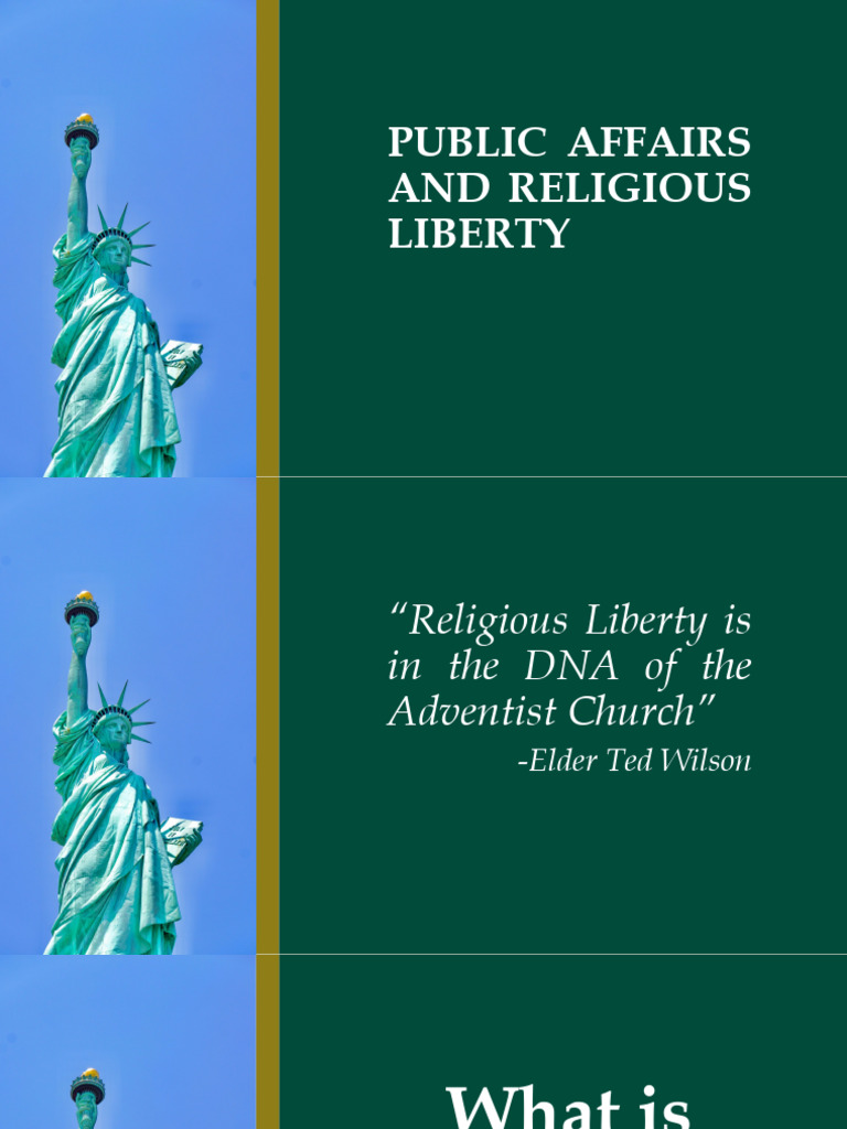 Promoting Religious Liberty in Public Affairs | PDF | Seventh Day ...
