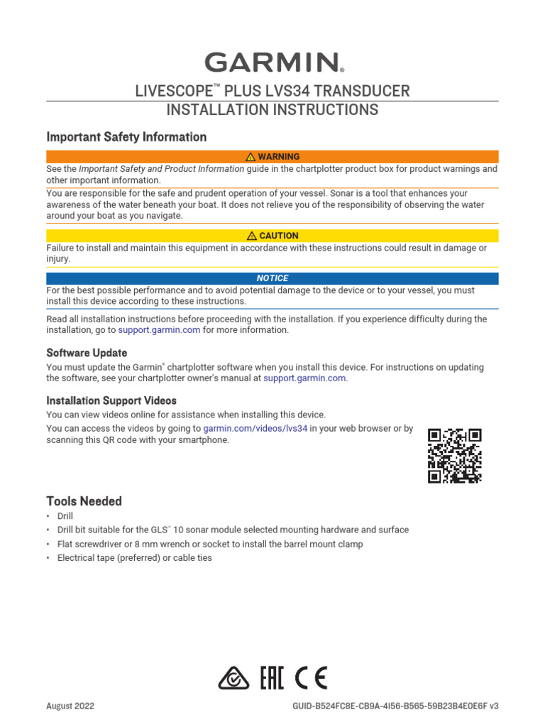 Livescope Plus LVS34 Install EN-US | PDF | Sonar | Electrical Connector