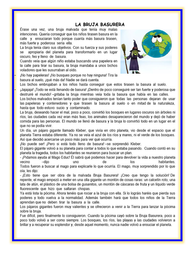 La Bruja Basurera y su derrota | PDF | Residuos