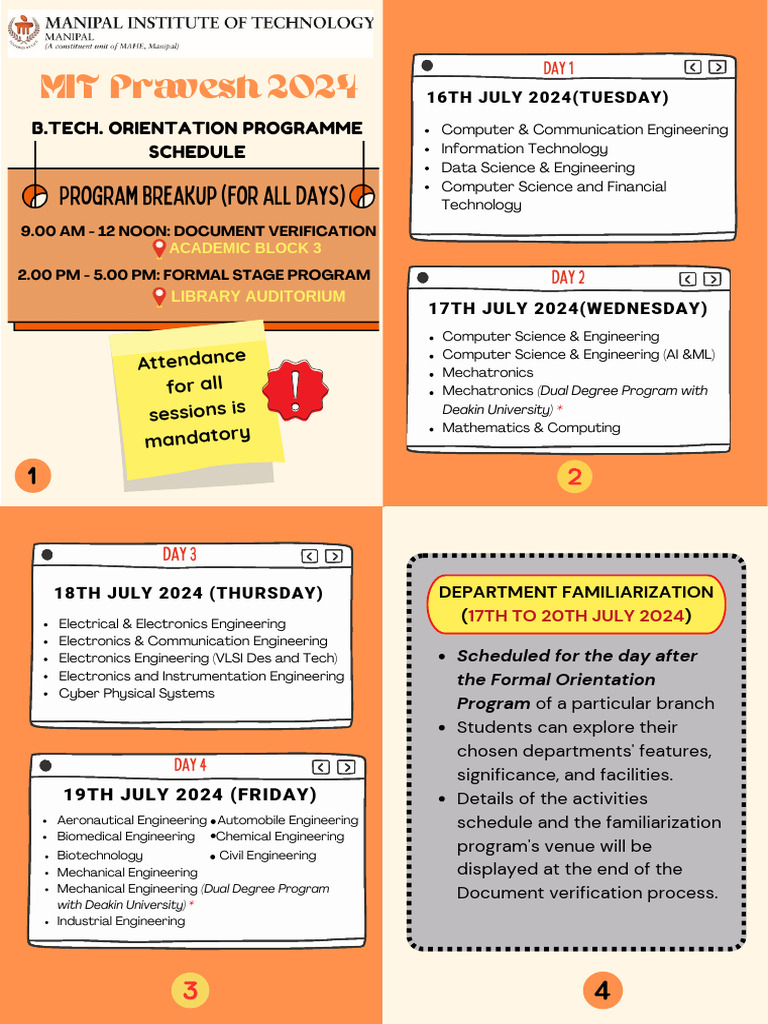 Schedule | PDF | Engineering | Massachusetts Institute Of Technology