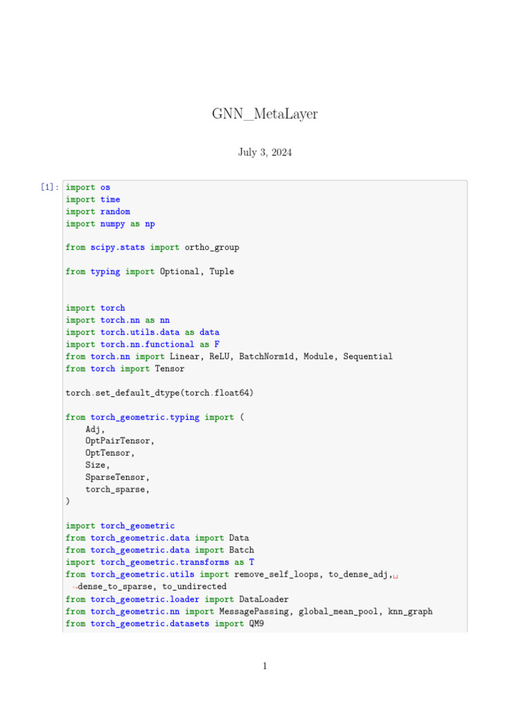 GNN MetaLayer | PDF | Theoretical Computer Science | Computer Programming