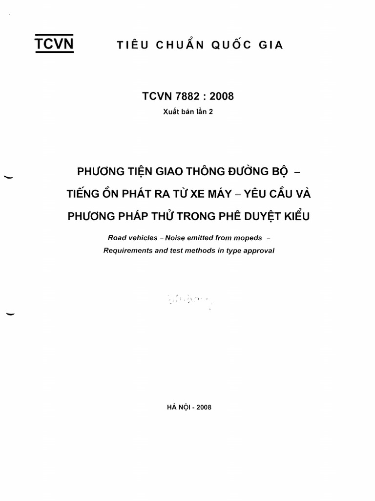 TCVN7882 2008 | PDF | Classical Mechanics