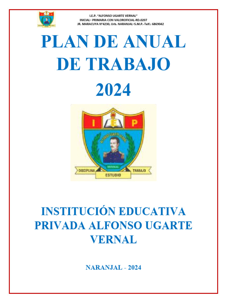 Plan Anual de Trabajo - Comisiones - 2024 - Auv | PDF | Educación primaria | Maestros