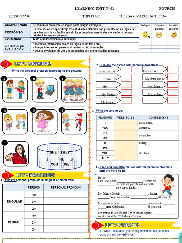 Ficha de Activida #1 | PDF | Lingüística | Sintaxis