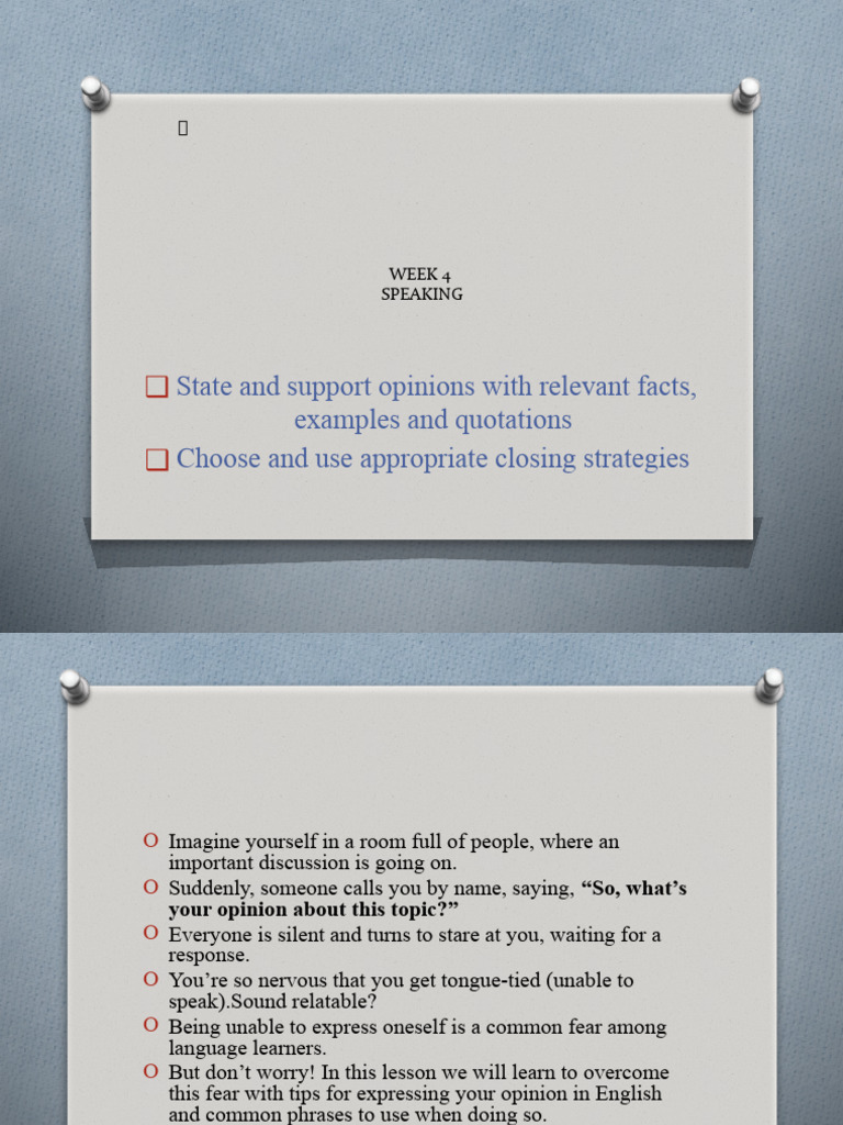 Opinions and Closing Strategies | PDF | English Language | Reason