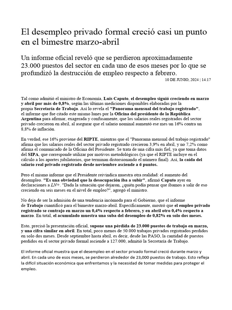 desempleo | PDF | Empleo | Desempleo