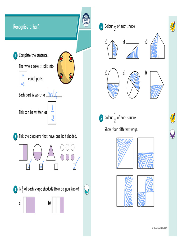 Ans2 Recognise A Half 2019 | PDF