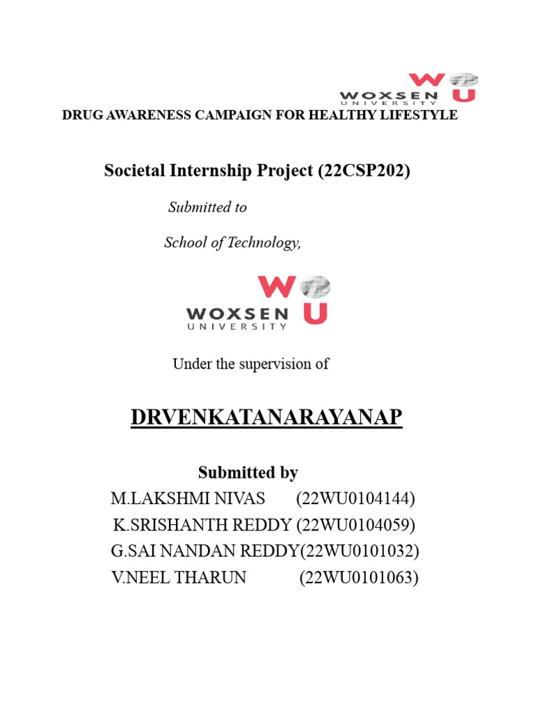 Drug Awareness Campaign Overview | PDF | Substance Abuse | Drug ...