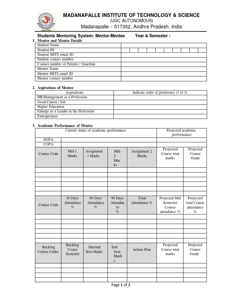 Mentor-Mentee System Overview | PDF | Mentorship | Social Psychology