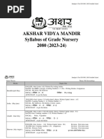 Syllabus Nursery 2025 26 | PDF