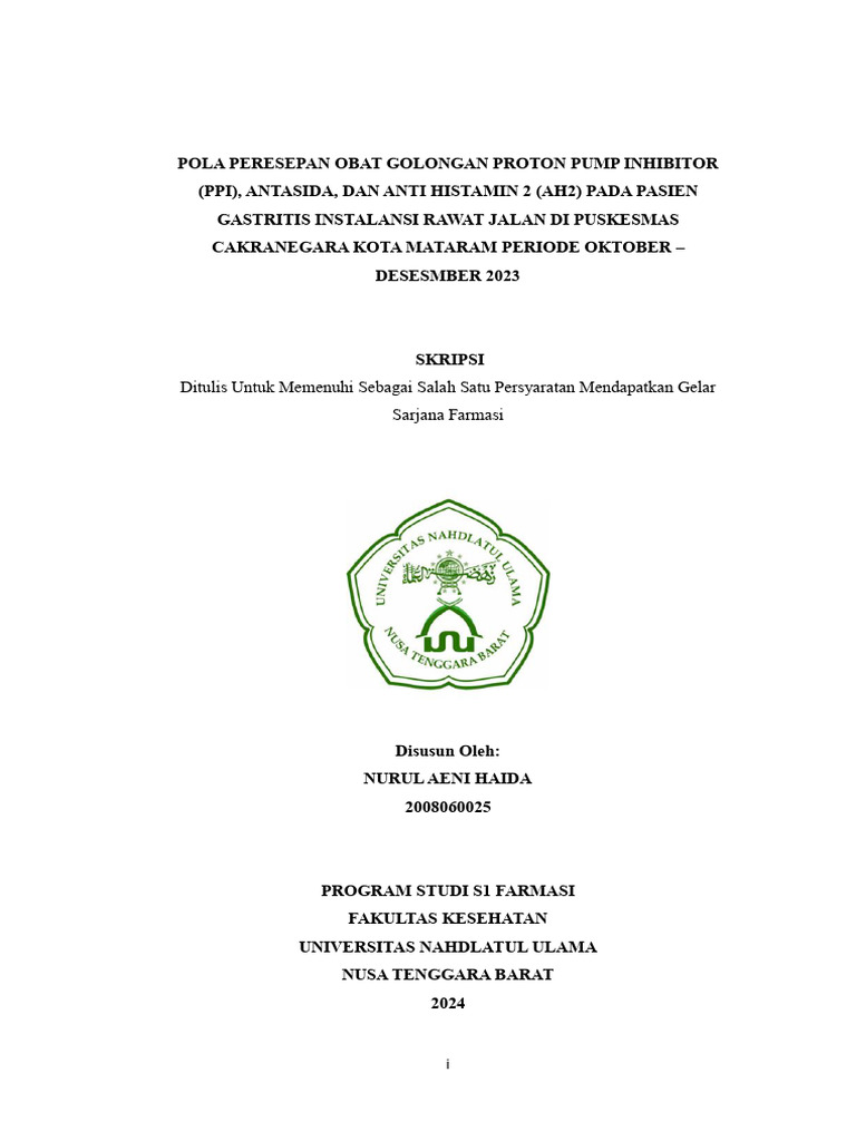 Skripsi Nurul Aeni Haida 2008060025 | PDF