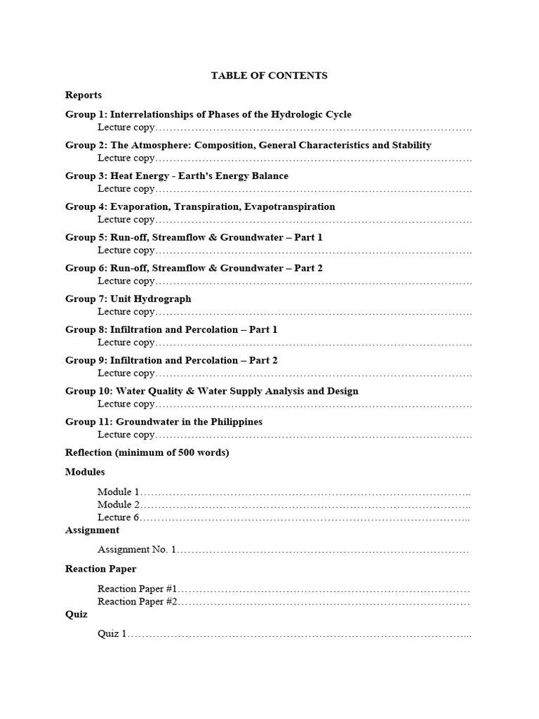 Hydrology & Water Systems Lectures | PDF | Science & Mathematics