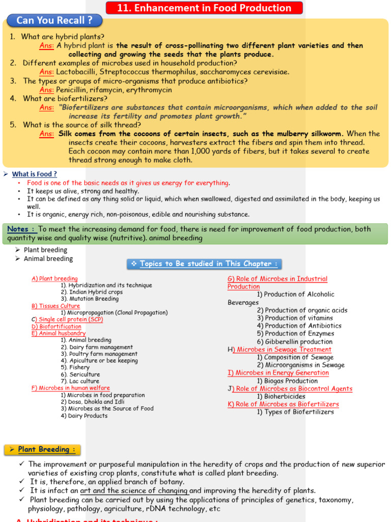 Enhancing Food Production Techniques | PDF | Anaerobic Digestion ...