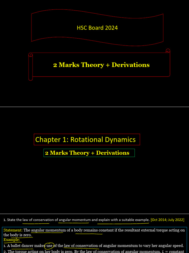2 Marks Theory P1 | PDF | Electromagnetic Induction | Rotation Around A ...