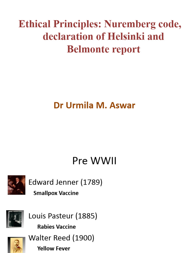 Code of Ethics in Clinical Trial | PDF | Institutional Review Board ...