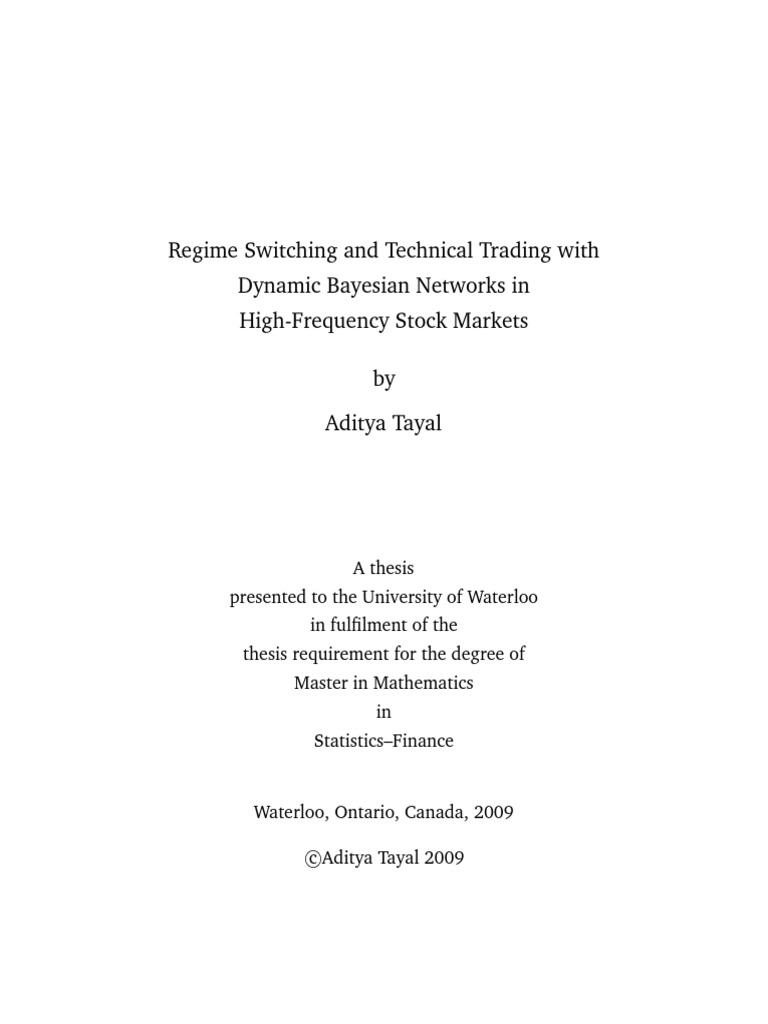 Tayal Aditya | PDF | Technical Analysis | Efficient Market Hypothesis