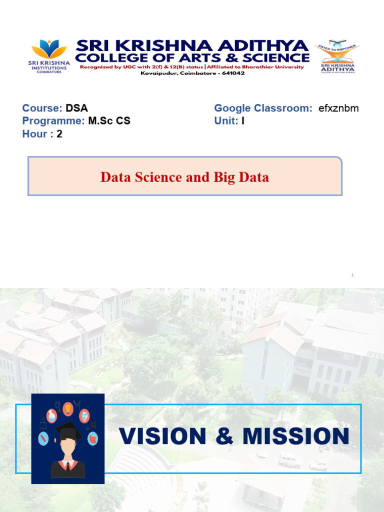 Unit 1 Lecture 1 2 3 Data Science Big Data Pdf Business