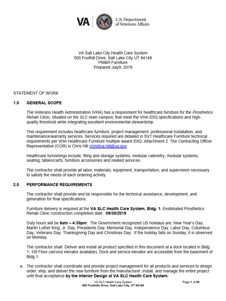 36C25919Q0737 001 | PDF | Veterans Health Administration