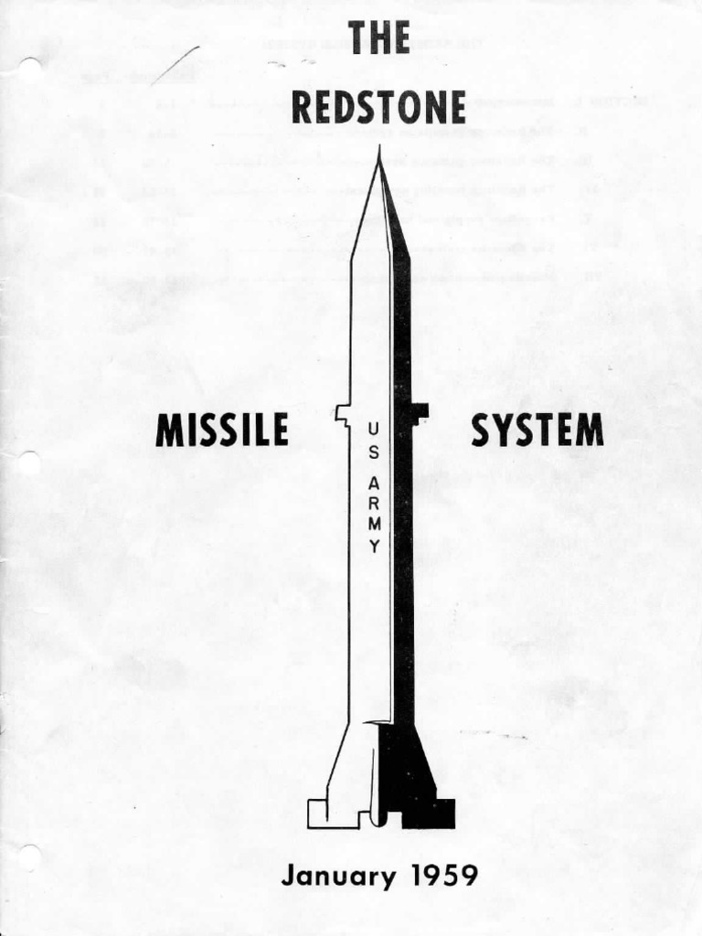 Redstone US Army The Missile System 1959 | PDF