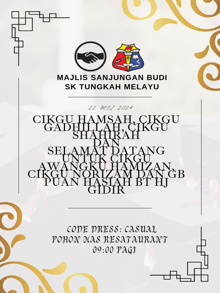 Buku Program Majlis Sanjungan Budi SKTM 2024 | PDF