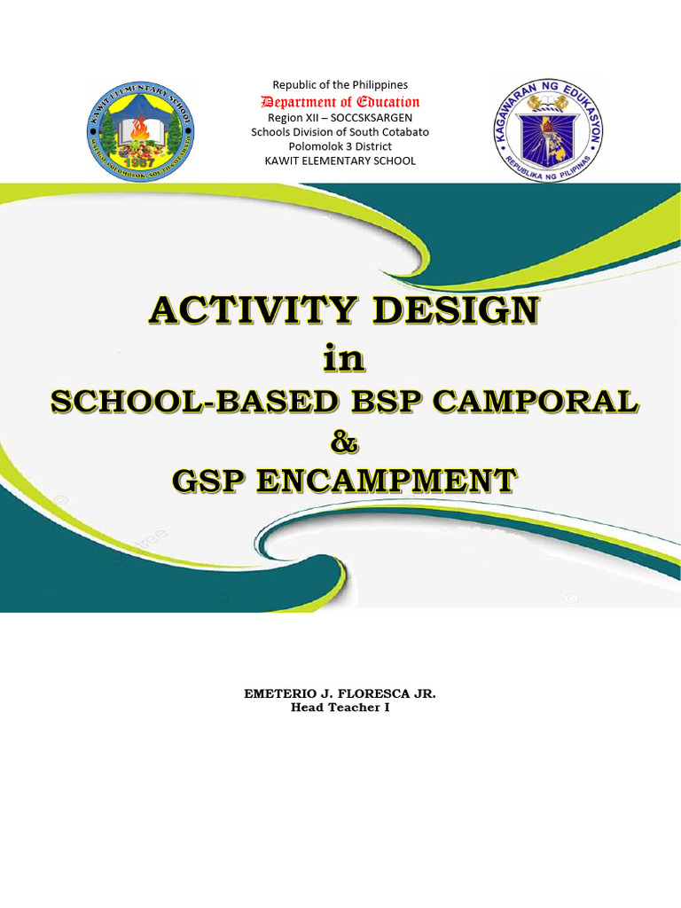 KAWIT ES - Activity Design in BSP & GSP (2023-2024) | PDF | Learning