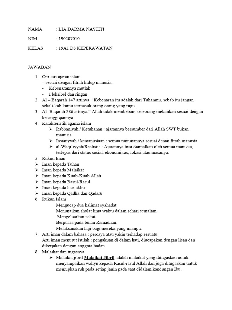 Uts Agama Islam | PDF