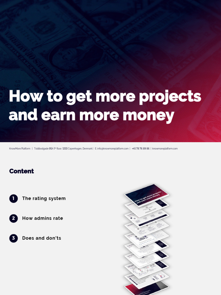 Maximizing Earnings on KnowMore Platform | PDF