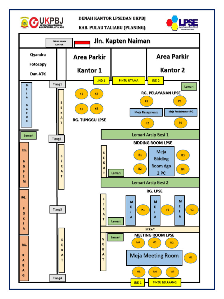 Denah Kantor Lpse Dan Ukpbj Kab. Pulau Taliabu | PDF