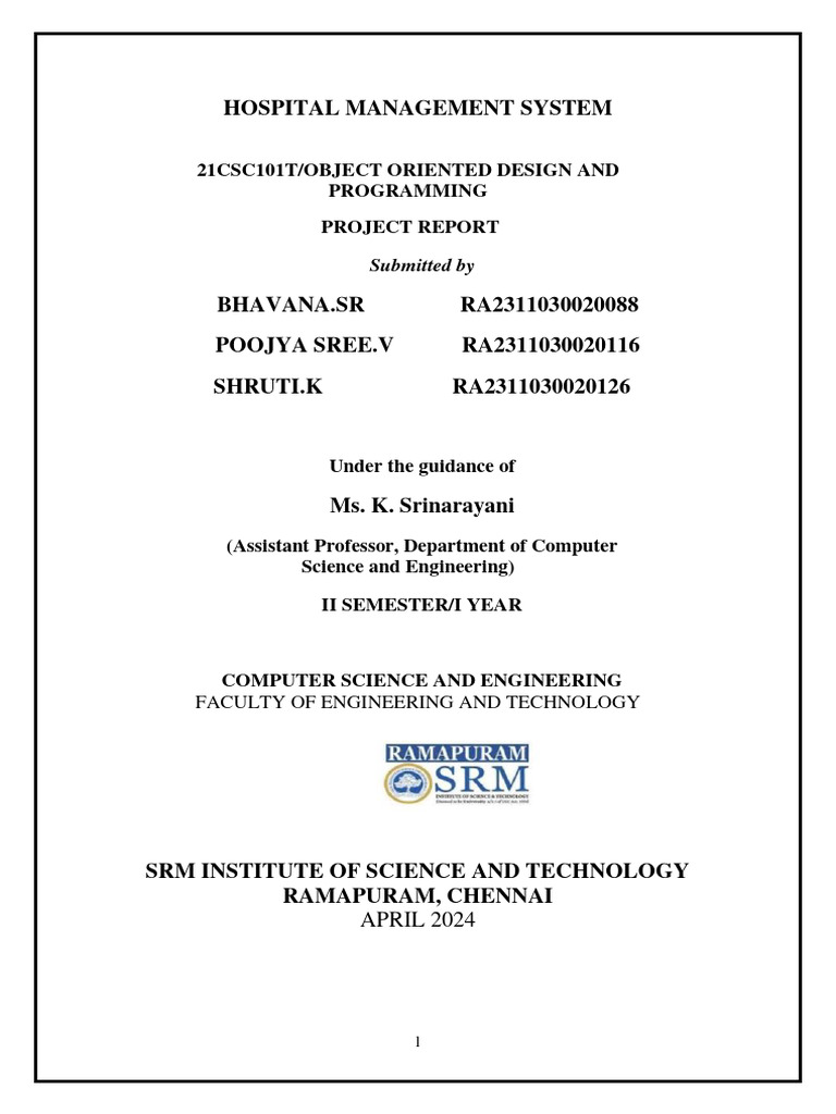 Hospital Management System Overview | PDF | Use Case | Health Care