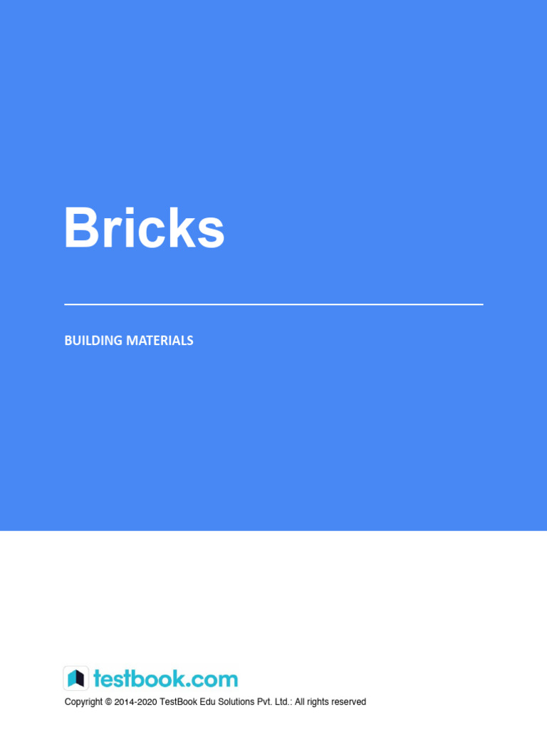 Bricks - Study Notes | PDF | Brick | Refractory